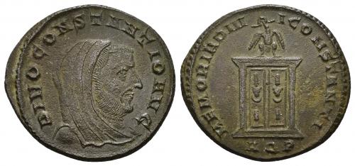 IMPERIO ROMANO. CONSTANCIO I. Follis. Aquileia (307-310). A/