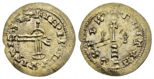 REINO VISIGODO. WITIZA. Tremissis. Egitania. AU 0,77 g. 20,2