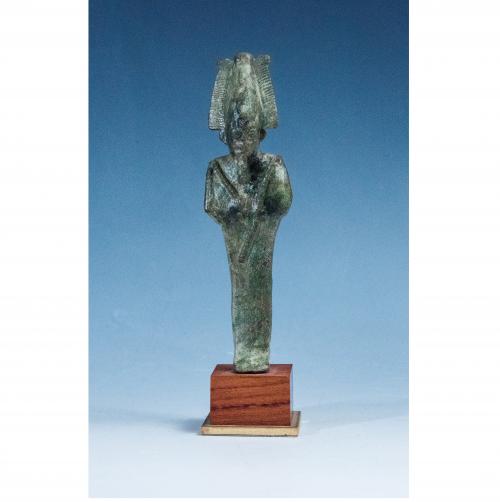 ARQUEOLOGÍA. EGIPTO. Baja Época. Estatuilla de Osiris con la